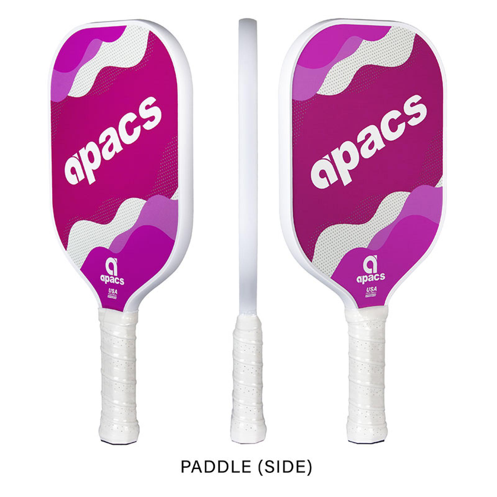 Apacs Pickleball Paddle Couple Set 003 Blue Pink with Indoor Outdoor ...