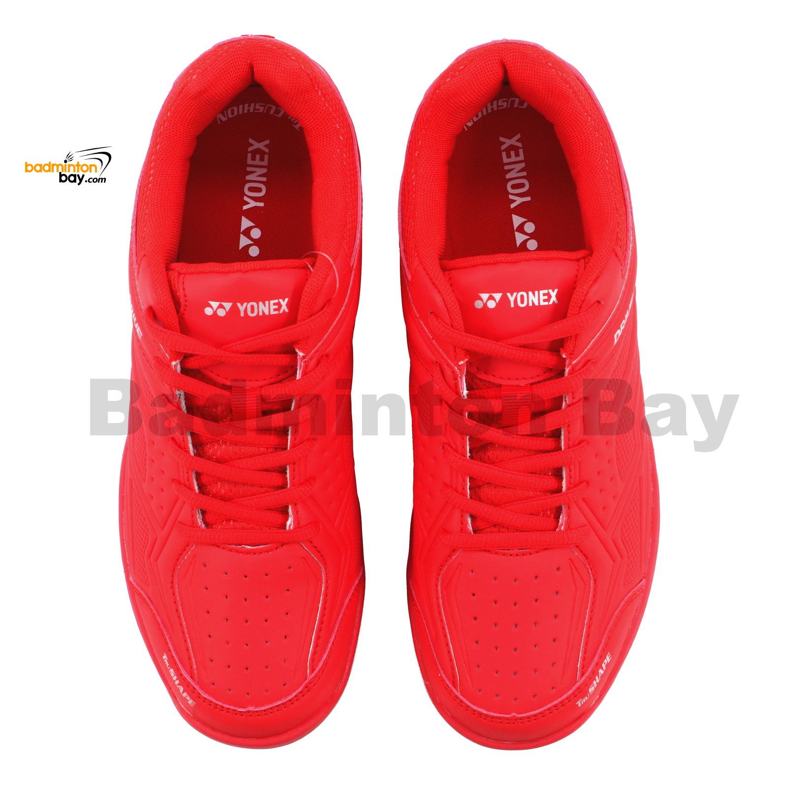 Yonex Drive Badminton Shoes Red In-Court With Tru Cushion Technology